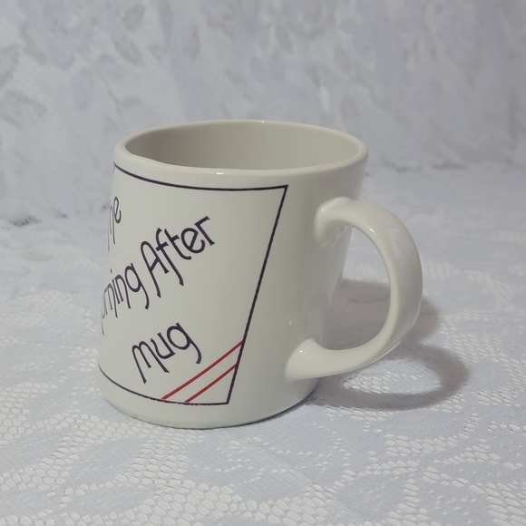 Unique Vintage | Dining | Vintage Slanted Mug The Morning After Mug ...
